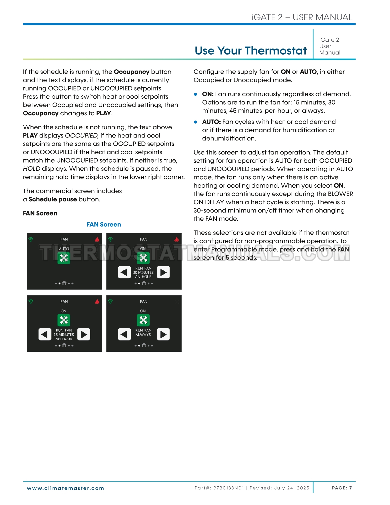 Climatemaster AWC99U01 User Manual