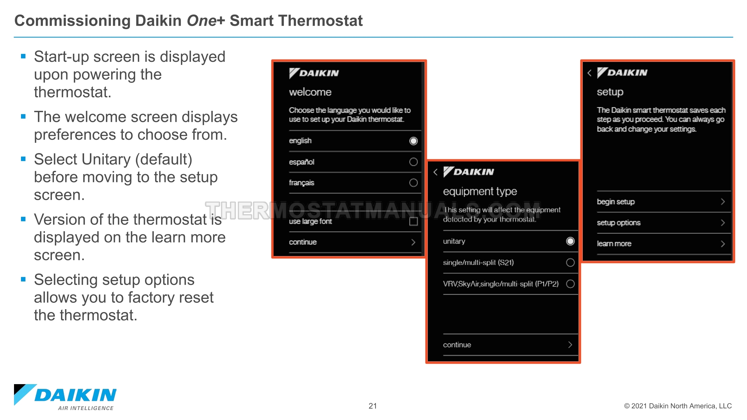 Daikin One Plus One Thermostat Installation Guide