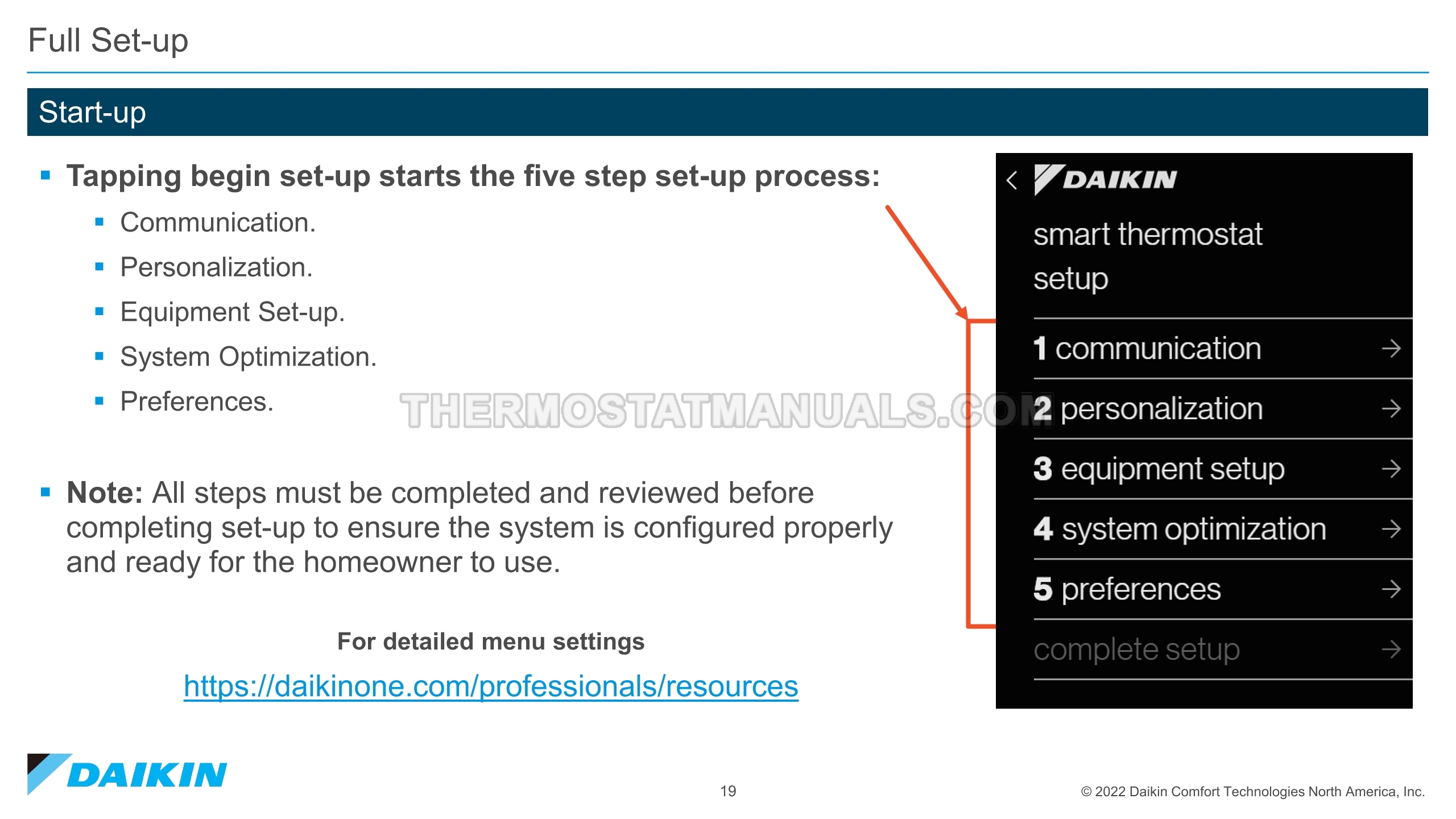 Daikin One Touch Installation Guide